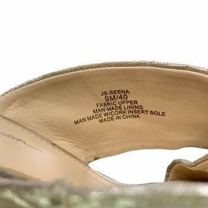 Jessica Simpson | Shoes | Jessica Simpson Seena Gold Cork Wedge Sandals ...